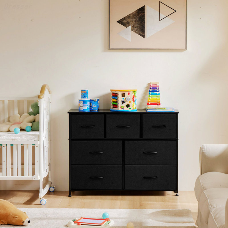 Latitude Run Small Dresser 7 Drawer Storage Dresser Wardrobe Lockers Bedroom Furniture Lockers Wayfair Canada